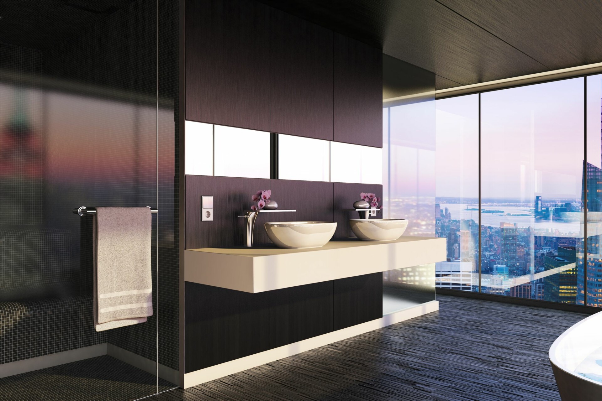 Luxus Apartment Bad - archlab